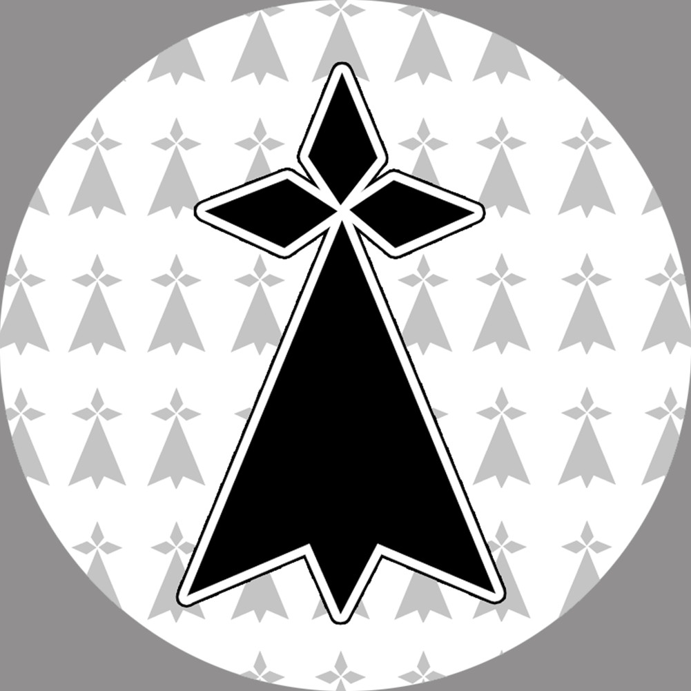 Sticker / autocollant : Hermine Bretonne - 5cm