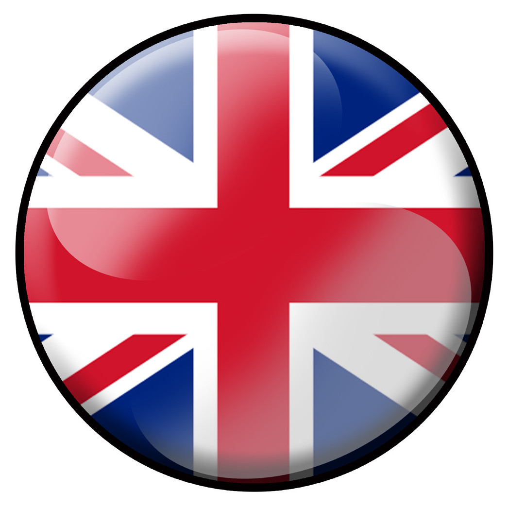 drapeau drapeau Grande Bretagne rond - 20cm - Sticker/autocollant