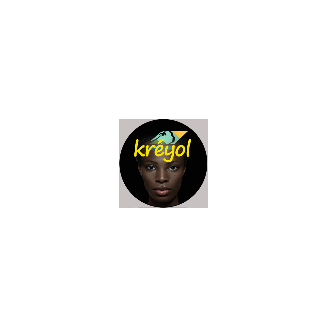 Créole-Kréyol guadeloupe - 5cm - Sticker/autocollant